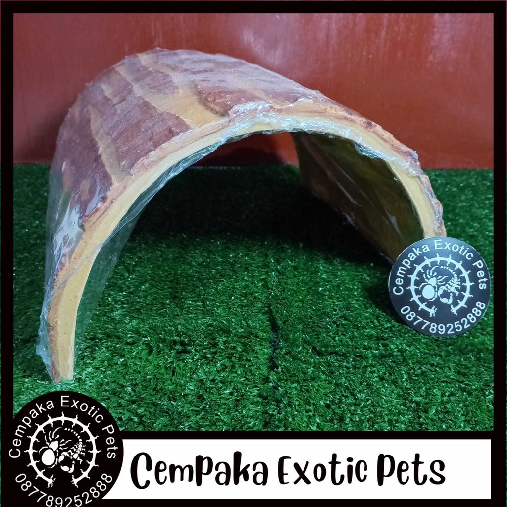 Jual HIDING CAVE WOOD SIZE L RUMAH TEMPAT SEMBUNYI REPTILE TORTO SULCATA GECKO KURA KURA ...