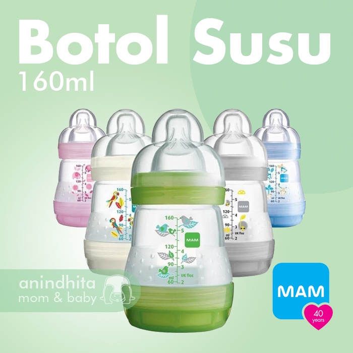 Jual [Harga Promo] MAM Anticolic Bottle 160ml | Anti Colic Bottle ...