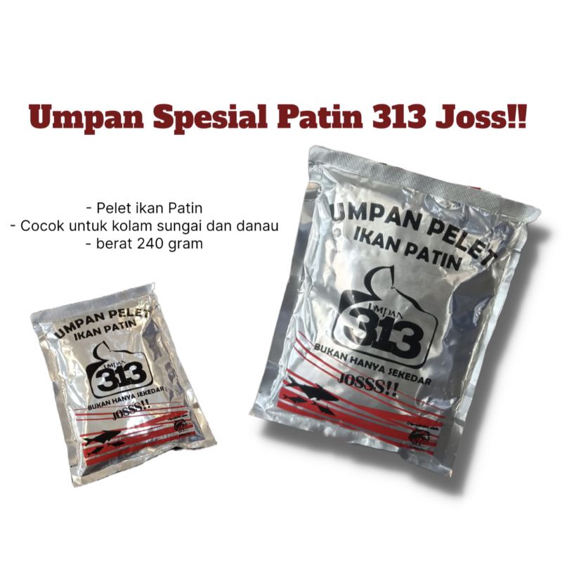 Jual PELET IKAN SPESIAL PATIN | Umpan Pancing 313 Joss (BISA COD ...