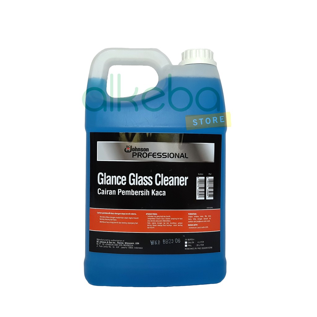 Jual SC Johnson Glance Glass Cleaner 4 Liter Pembersih Kaca Cermin ...