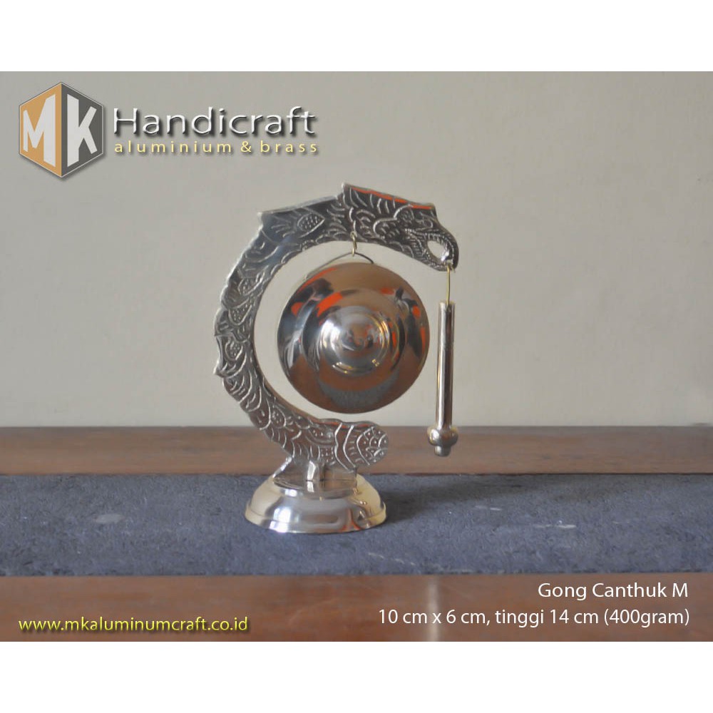 Jual Miniatur Gong Naga / Gong Cantuk Kuningan ukuran M (medium ...