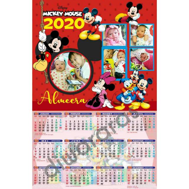 Jual KALENDER FOTO 2020 KARAKTER | Shopee Indonesia