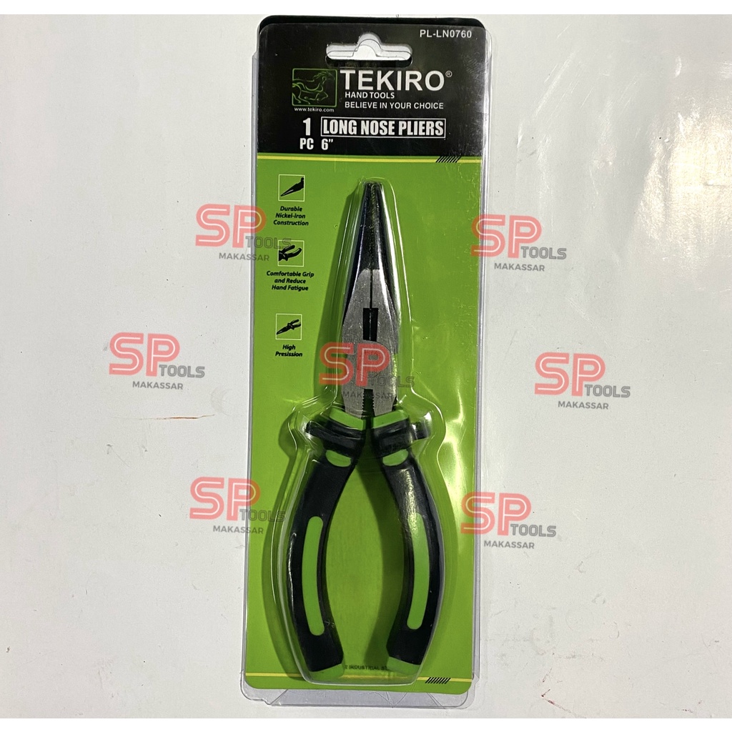 Jual TANG LANCIP 6" 6 INCH TEKIRO / TANG LONG NOSE PLIERS TEKIRO PL-LN0760 | Shopee Indonesia