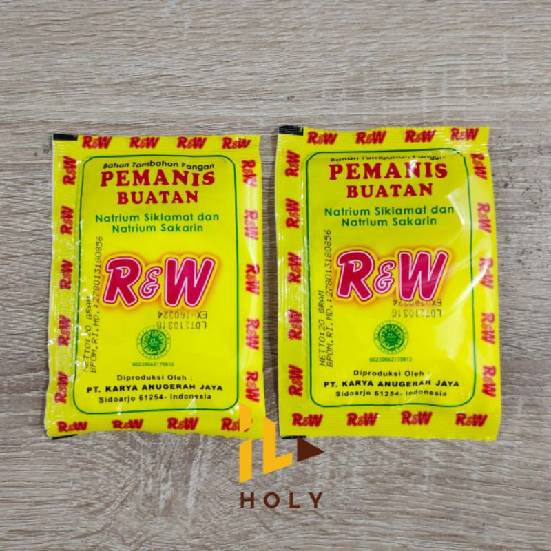 Jual R&W Pemanis Buatan Sachet 20gr / Rajawali Pemanis Buatan Sari ...
