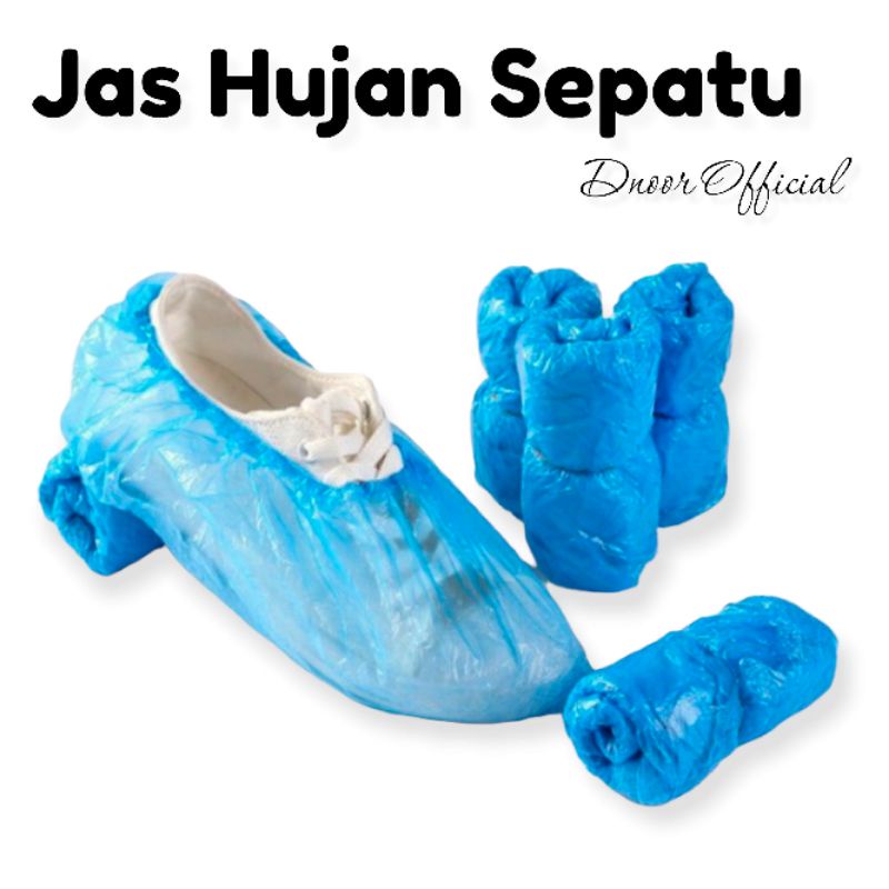 Jual Jas Hujan Sepatu Plastik / Cover Shoes / disposable APD shoe cover ...