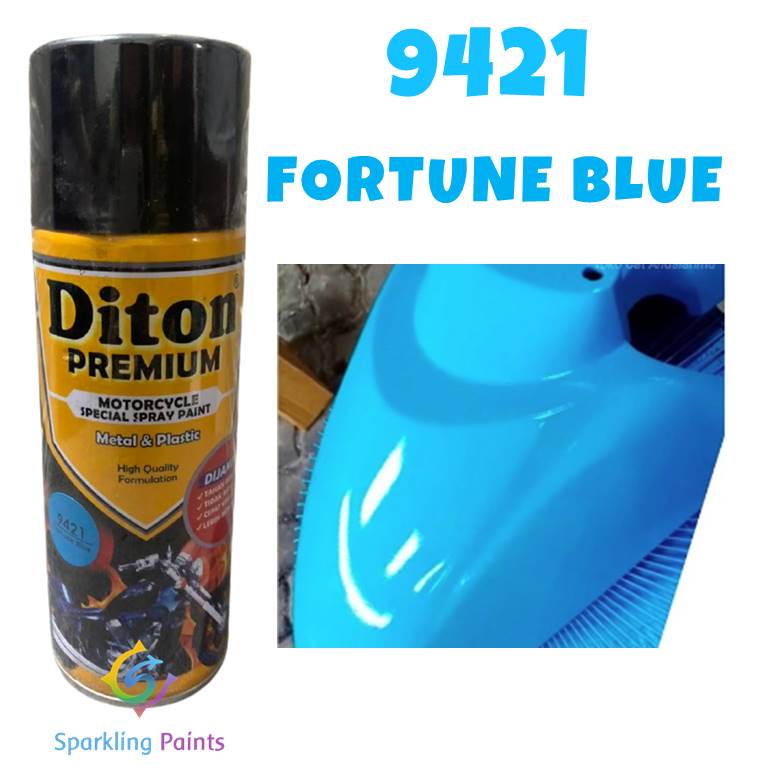Jual Pilox Diton Premium Fortune Blue 9421 400ml Warna Biru Muda Laut ...