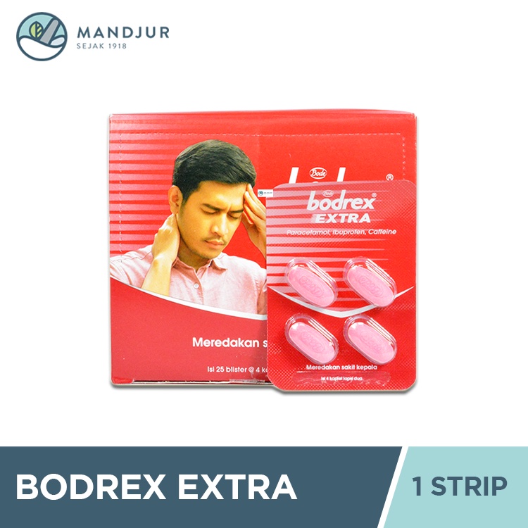 Jual Bodrex Extra - Meredakan Sakit Kepala, Sakit Gigi dan Demam ...