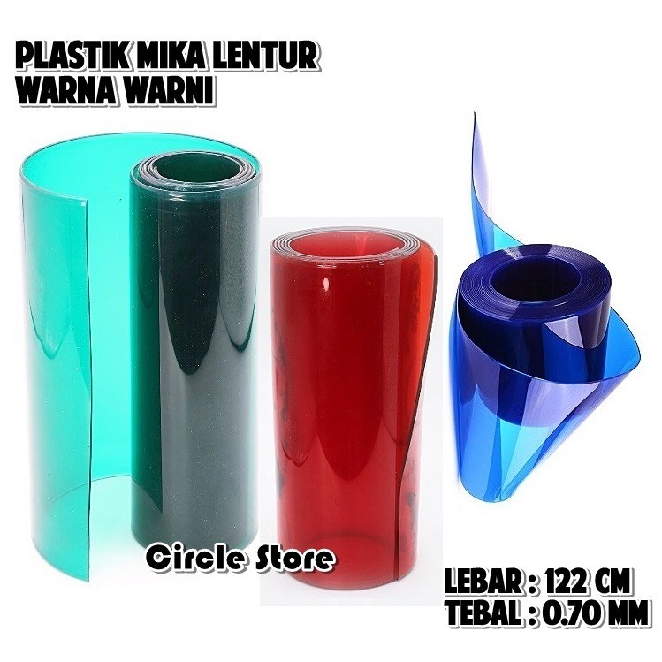 Jual Plastik Mika Lentur Flexible PVC Warna Warni Lebar 122cm Tebal 0.50mm | Shopee Indonesia
