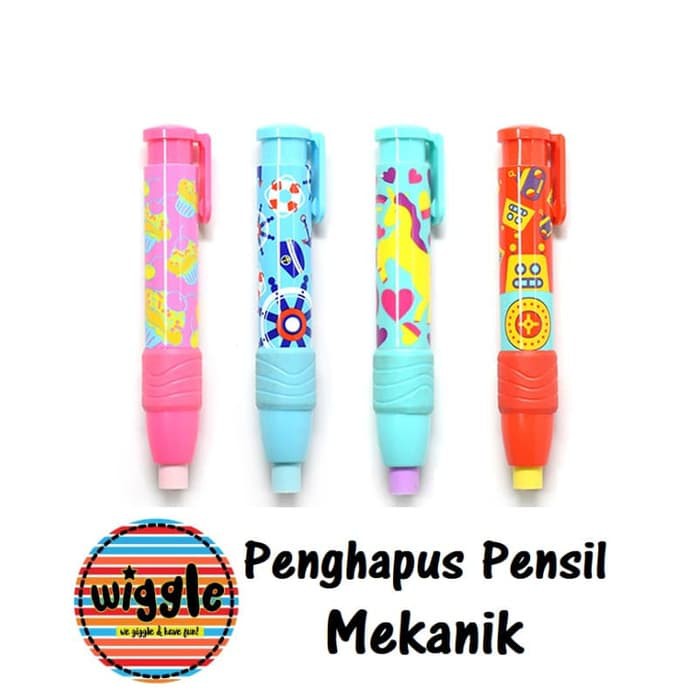 Jual Penghapus Pensil Wiggle MEKANIK Hapusan Pensil Bentuk Pulpen Unik ...