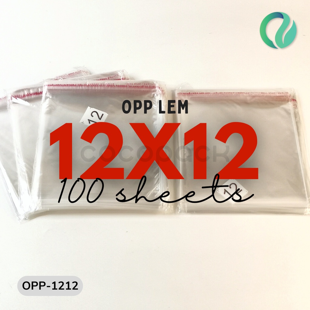 Jual Plastik Bening OPP Seal 12x12 cm | Shopee Indonesia
