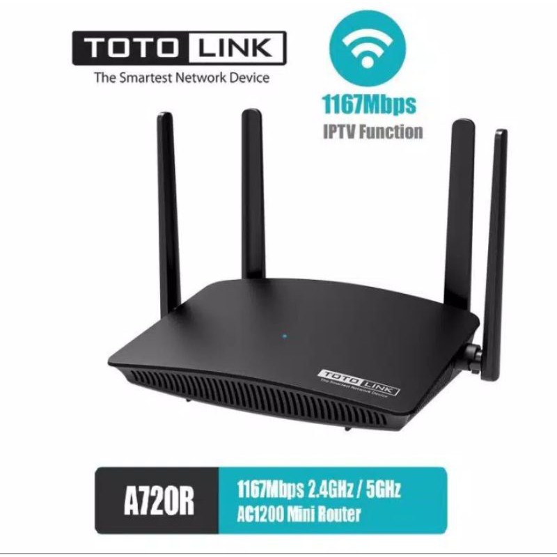 Jual Totolink A720R AC1200 Router Dual Band Wireless | Shopee Indonesia