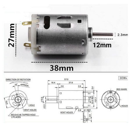 Jual motor dc 12v 4000rpm 24v 8000rpm 15v 18v dinamo motor listrik ...