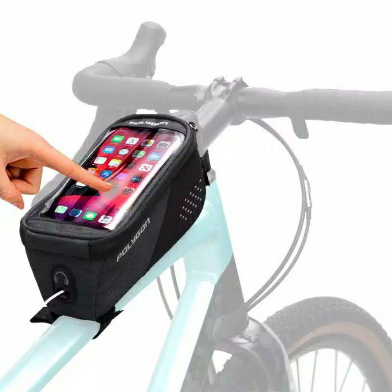 Jual TAS SEPEDA / TOP TUBE BAG WITH PHONE DISPLAY POLYGON | Shopee ...