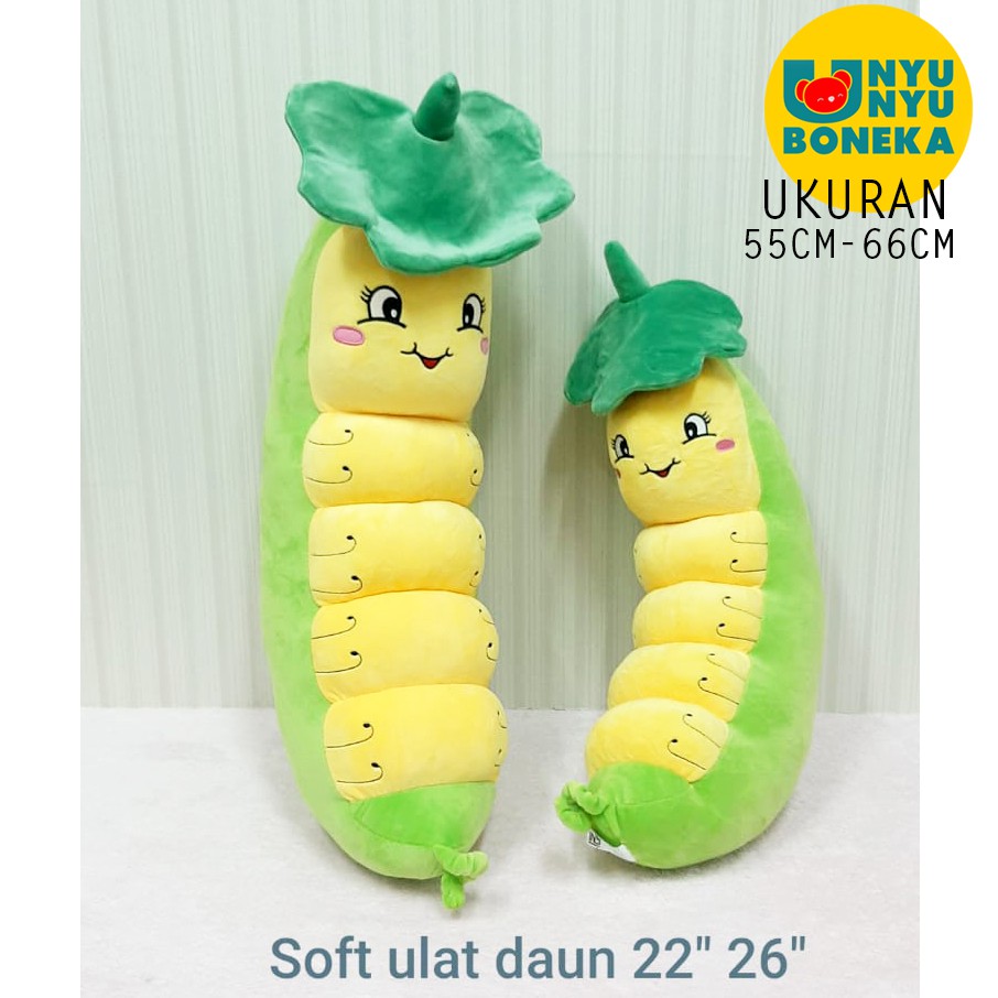 Jual Boneka Soft Ulat Daun 66CM Bantal Guling uler ulat animal import ...
