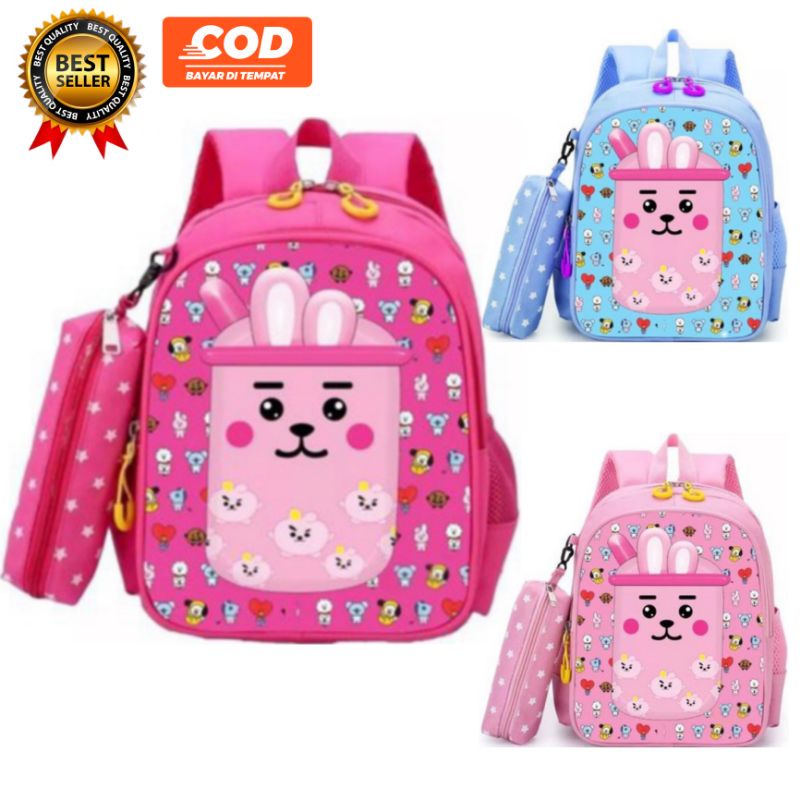 Jual COD Tas Anak Boba BTS PREMIUM Ransel Sekolah TK Paud SD Gratis Dompet Tas Anak Perempuan ...