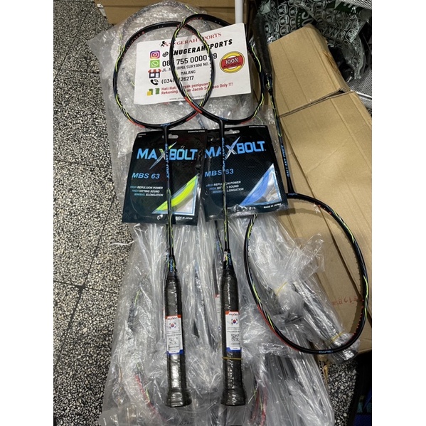 Jual Raket Badminton MAXBOLT GALLANT FORCE ORIGINAL + SENAR MAXBOLT ...