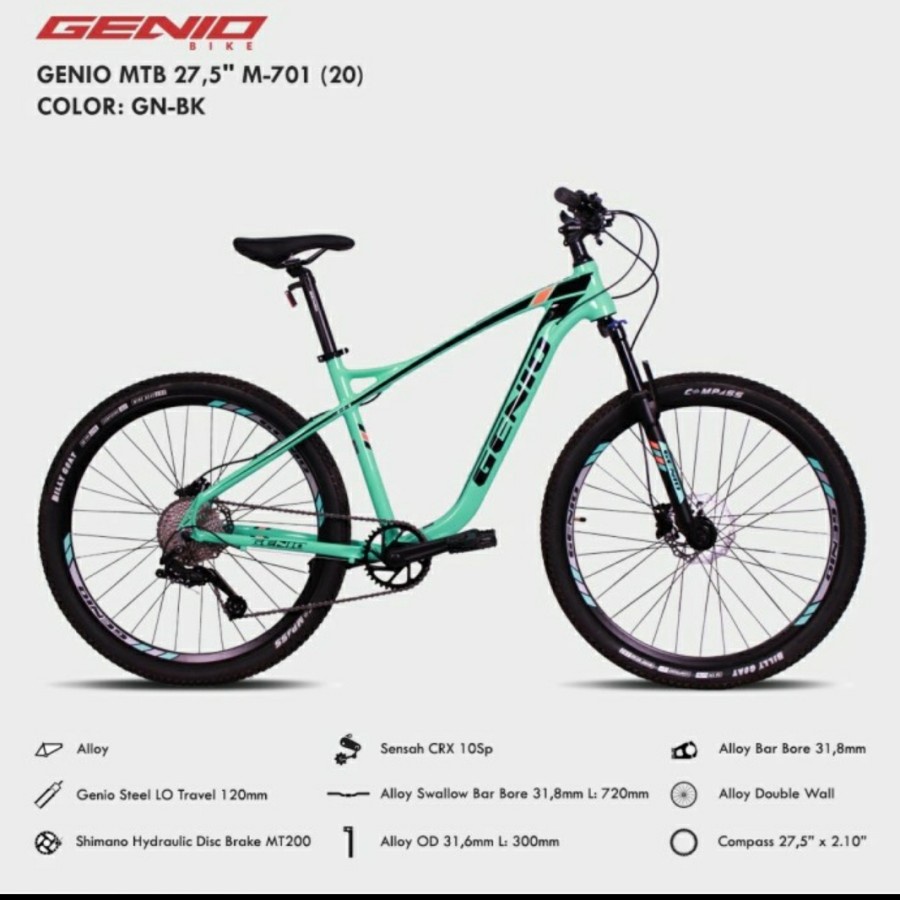 Jual Sepeda Gunung Genio M701 MTB | Shopee Indonesia