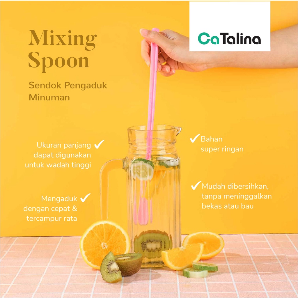 Jual Sendok Panjang Pengaduk Minuman Sendok Bar Cocktail Mixing ...