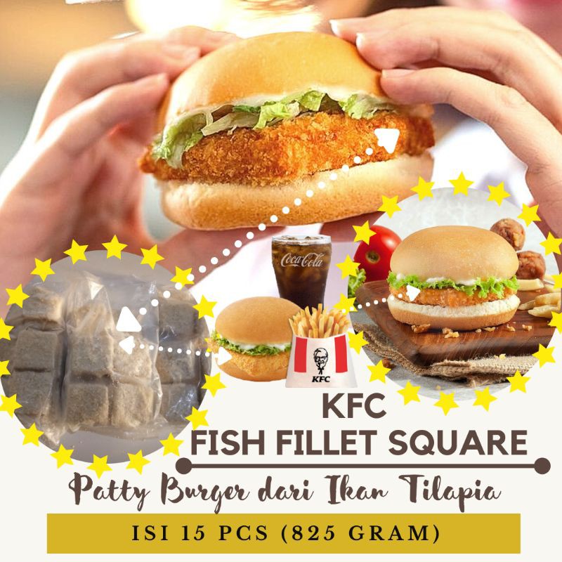Jual Patty Burger Fish KFC Daging Hamburger Ikan Tilapia Breaded Fish ...