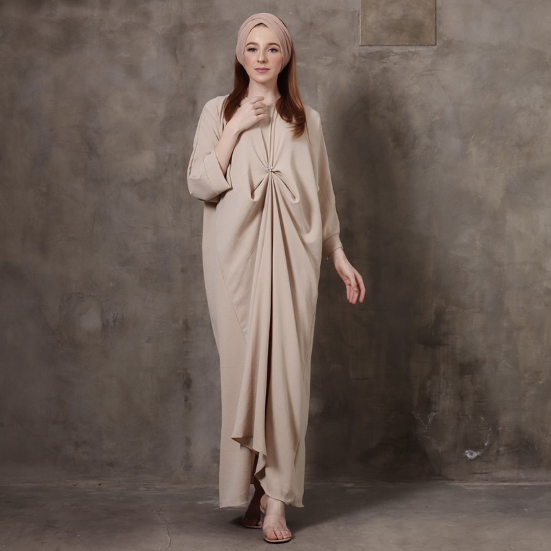 Jual kafaya kaftan in stone - marvshe | Shopee Indonesia