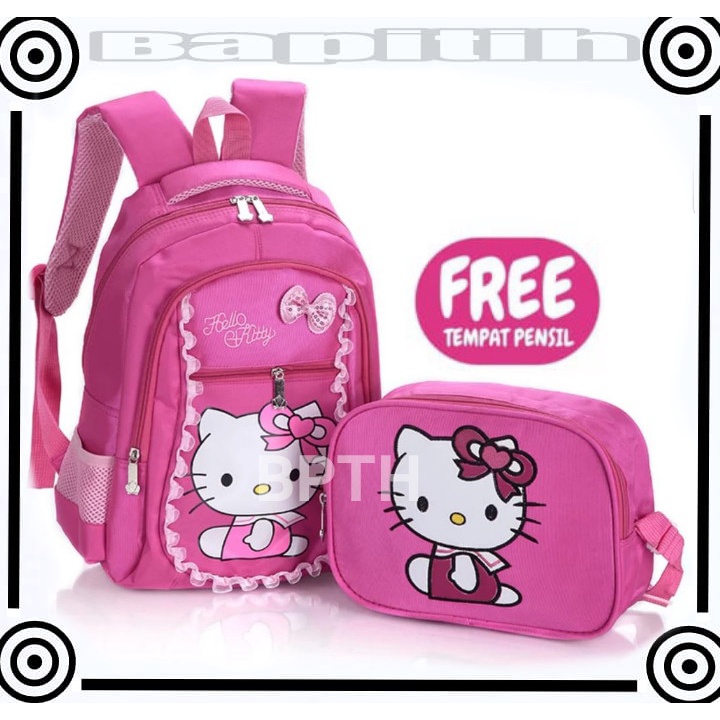 Jual BPT TAS RANSEL ANAK SEKOLAH KARAKTER KUROMI SD SMP SMA MURAH BERBONUS BANYAK KOTAK PENSIL ...