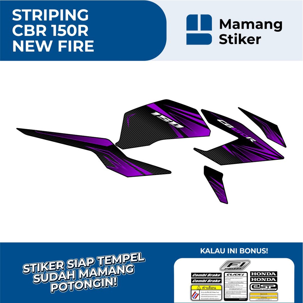 Jual STRIPING CB150R NEW STREETFIRE VARIASI 16 SIMPLE ELEGAN/STIKER CB ...