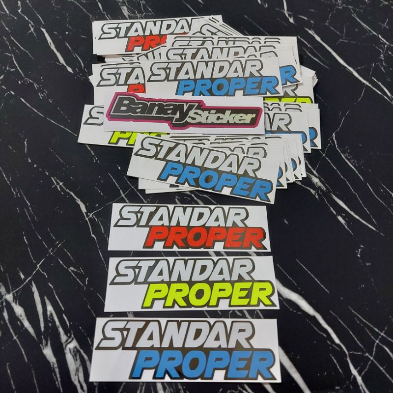 Jual STICKER STANDAR PROPER CUTTING | Shopee Indonesia