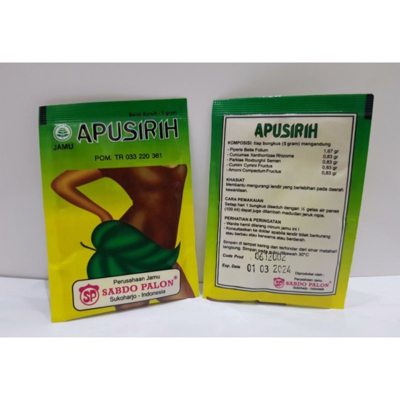 Jual Jamu Serbuk Apusirih - Sabdo Palon ( Isi 10 Sachet ) | Shopee ...
