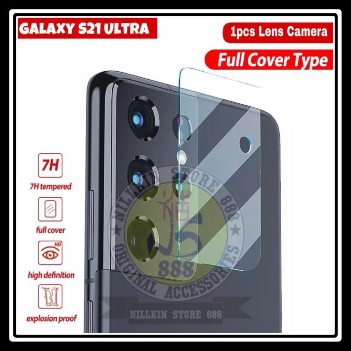 Jual Samsung Galaxy S21 Ultra Tempered Glass Camera 3D Clear Lens ...