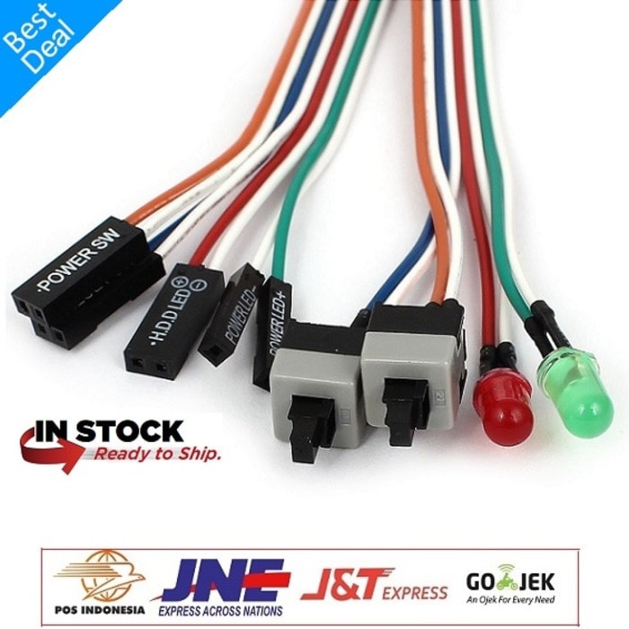 Jual Kabel Tombol Power Switch Front Panel Led Button Komputer Cpu ...