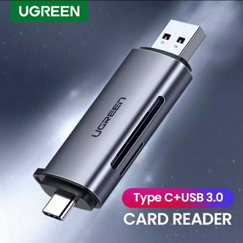 Jual Card Reader UGREEN 50706 USB 3.0 Type C for SD Card Kartu Micro SD/MMC/TF/M2/SDHC | Shopee ...