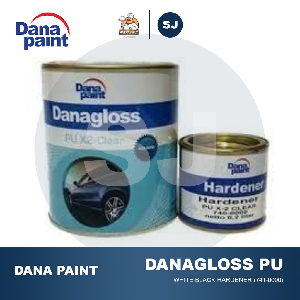 Jual CAT DUCO DANAGLOSS CLEAR PU SOLID WHITE BLACK HARDENER (741-0000 ...