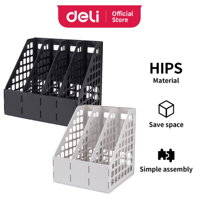 Jual File-Box- Deli File Tray / Rak Box File Plastik Dua Warna 3/4 ...