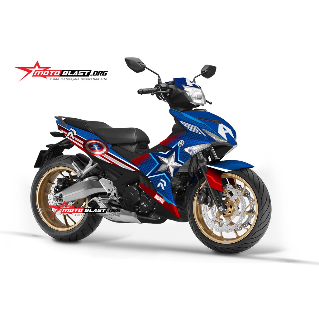 Jual Decal Sticker Motor Motoblast - MX King 150 Livery Captain America ...