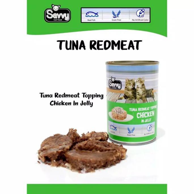 Jual Savvy Cat Food Tuna Redmeat 400gr - Makanan Basah Kucing Kaleng ...