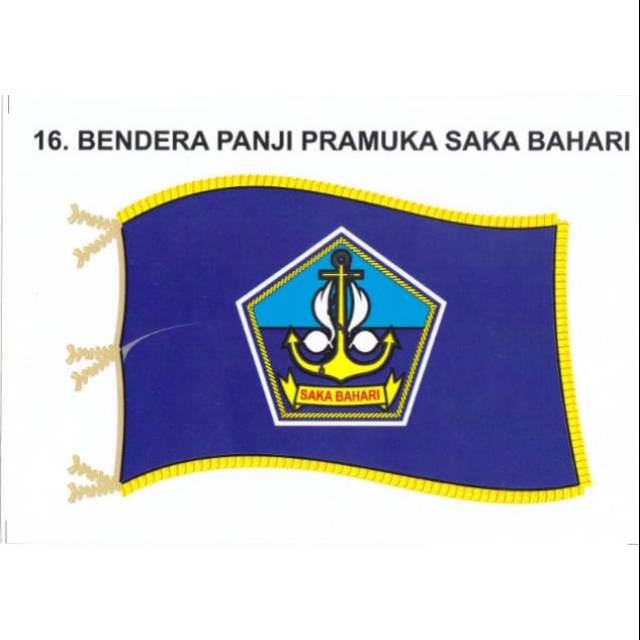 Jual BENDERA PANJI PRAMUKA SAKA BAHARI. Ukuran 80x110 cm. Sablon 2 sisi ...
