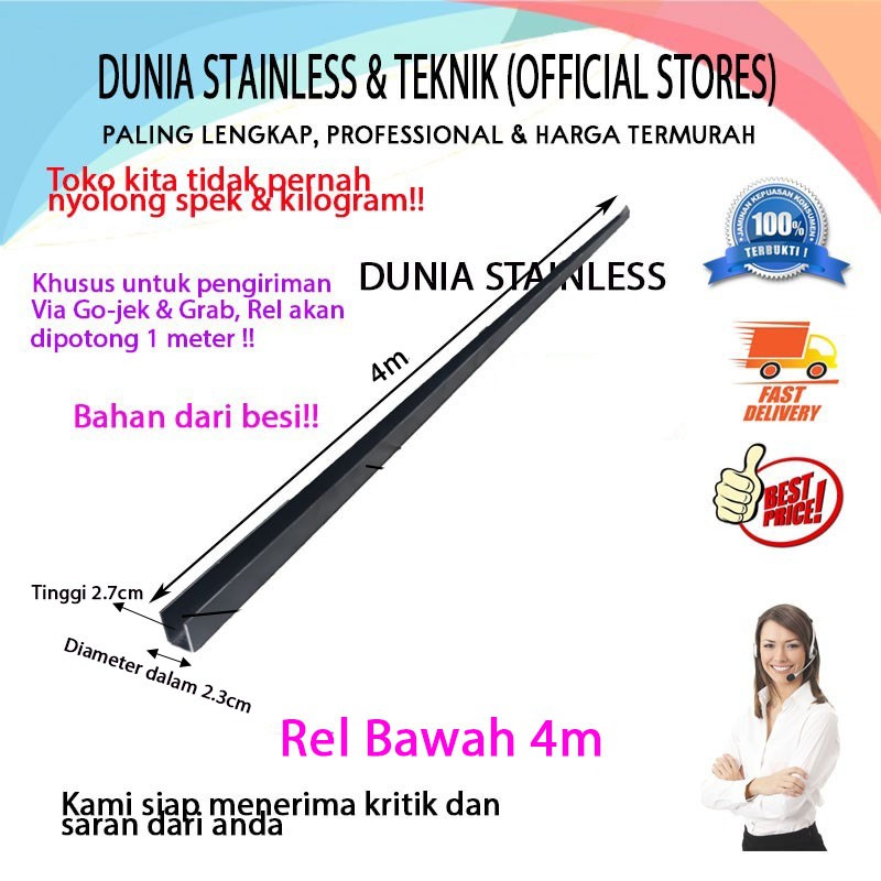 Jual Rel Besi Bawah 4 meter | Shopee Indonesia