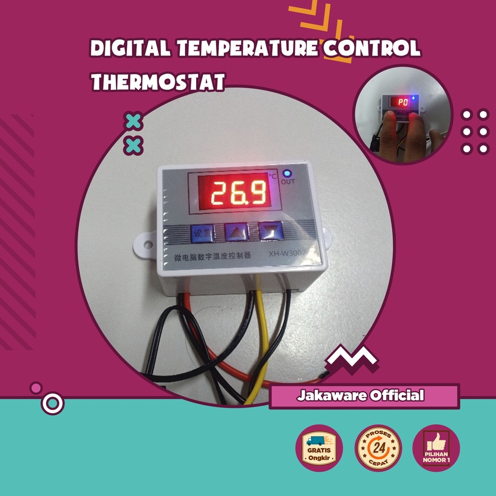 Jual DIGITAL TEMPERATURE CONTROL THERMOSTAT ALAT UKUR PENGUKUR SUHU ...