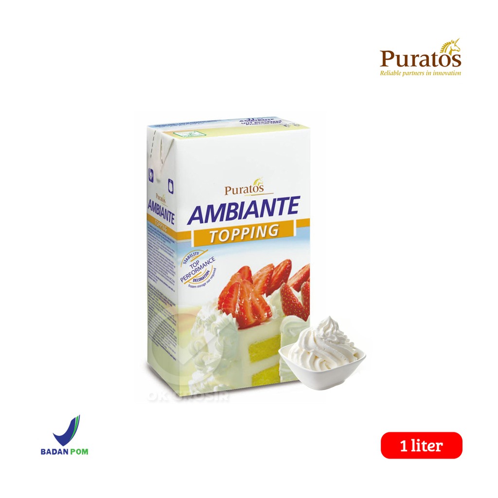 Jual Puratos Ambiante Non Dairy Whipped Cream (1 Liter) | Shopee Indonesia