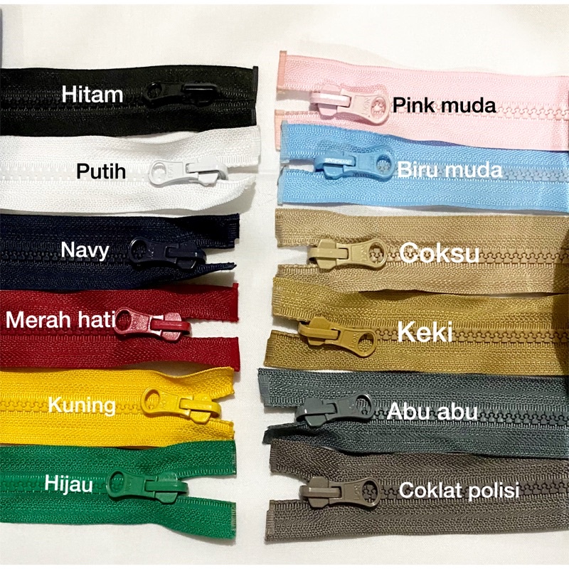 Jual (1 lusin) Resleting Jaket Lion Vislon Gigi Besar / Rit jaket Lion 65 cm 26 inch | Shopee ...