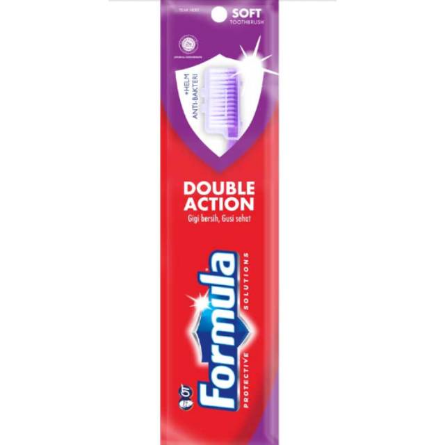 Jual Sikat Gigi Formula Double Action Soft Toothbrush isi 1pcs | Shopee ...