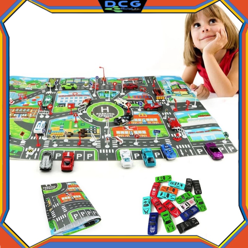 Jual Play Maps Peta Bermain Anak Pretend Play Map Peta Kota Bermain ...