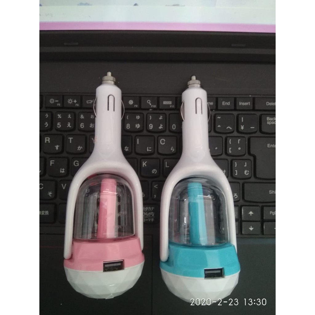 Jual charger mobil aroma therapy/car usb charger humidifier | Shopee ...