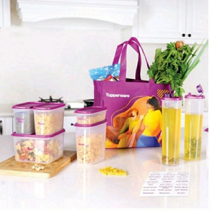 Jual Toples | Tupperware -Smart Saver Set Promo - Ungu Gift Set Kado ...