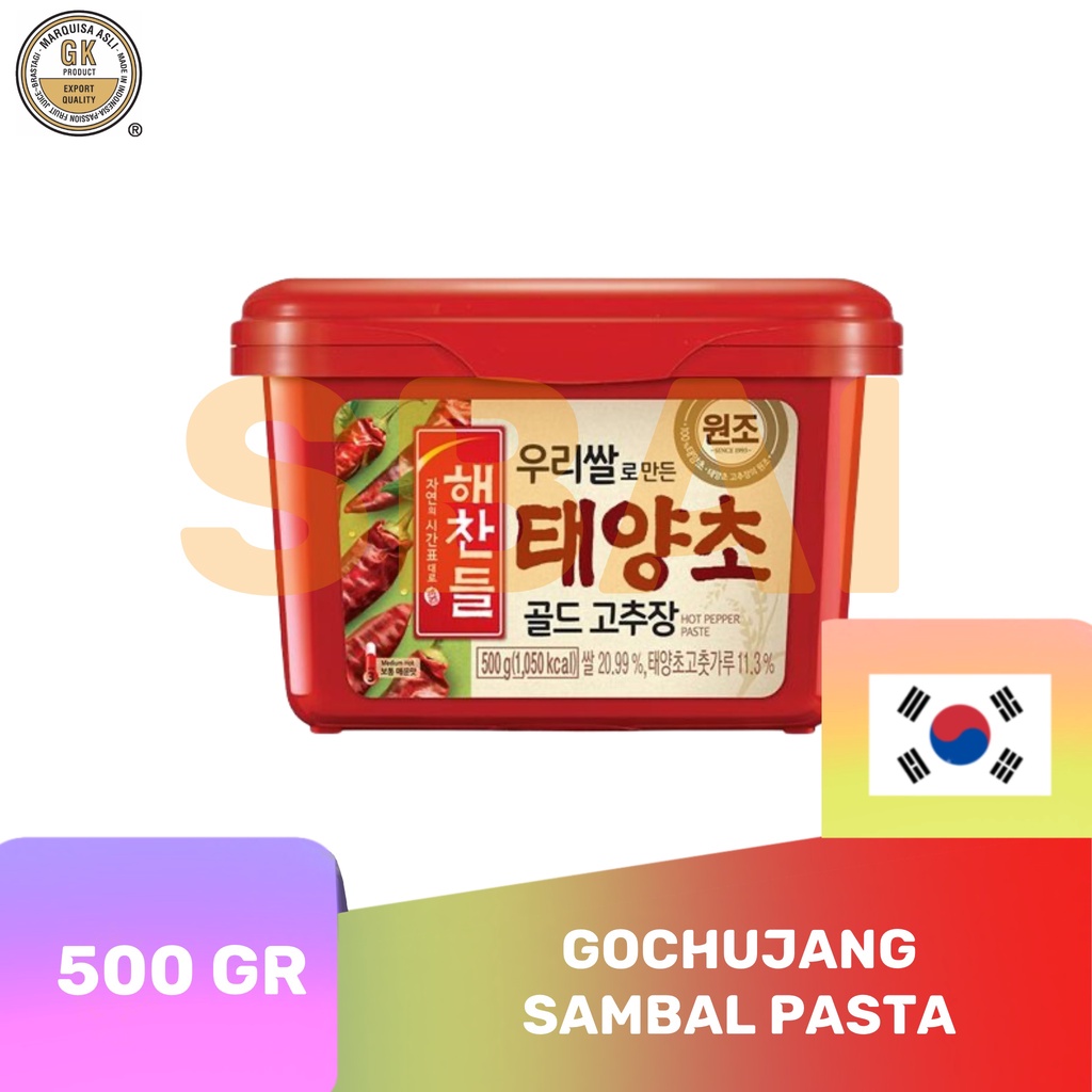 Jual Gochujang Haechandle HALAL Pasta Cabe Korea / Red Pepper Paste 500 gr | Shopee Indonesia
