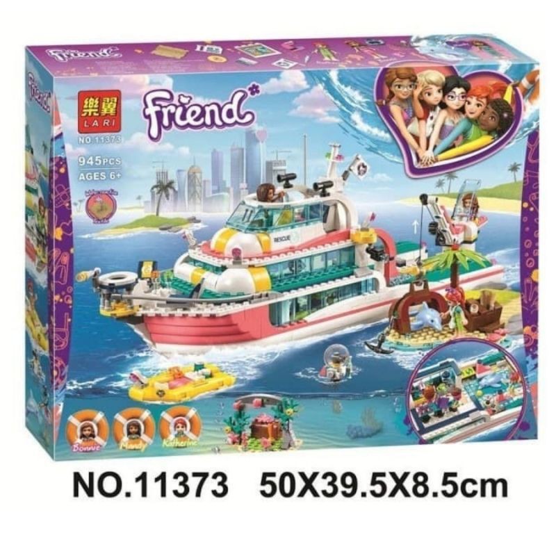 Jual Lego Block Kapal Yacht Rescue Ship Adventure | Shopee Indonesia