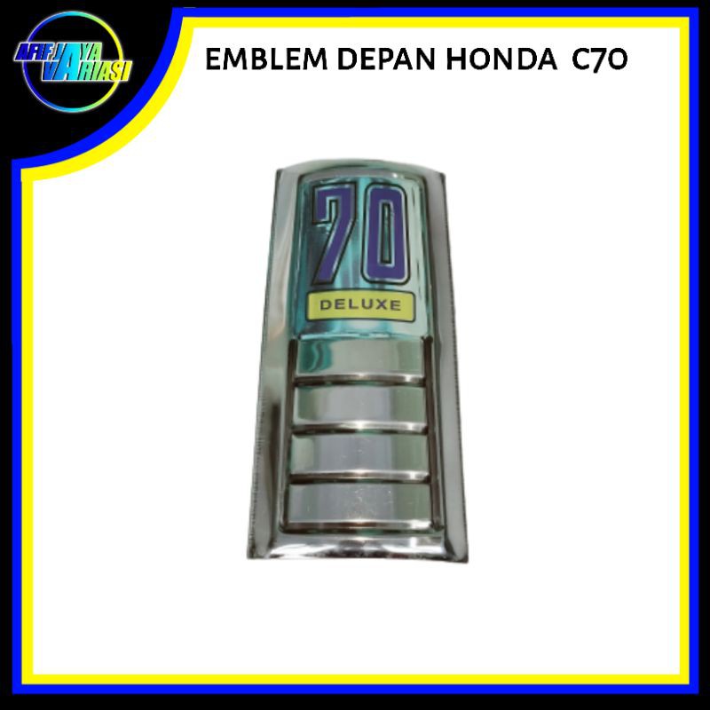 Jual Panel Dada C70 Emblem dasi / dada depan logo Honda c70 Stainless ...
