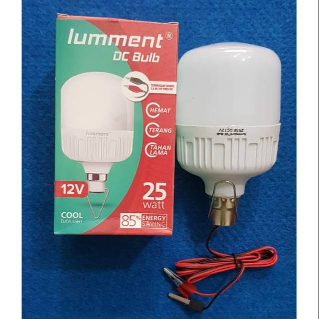 Jual LAMPU LED LUMMENT DC 25 WATT 25W AKI 12V | Shopee Indonesia