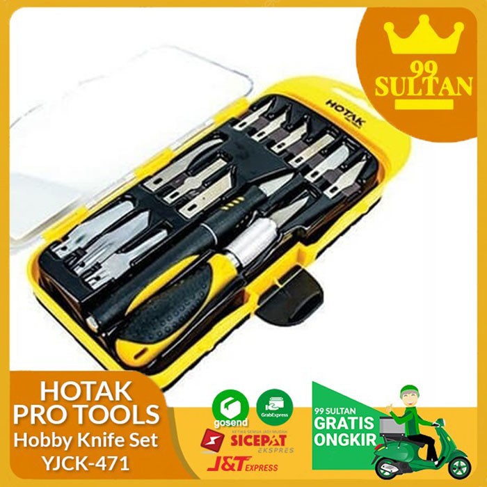 Jual PROMO MURAH NEW Alat Ukir Set Cutter Pisau Ukir Set 14 Cutter ...