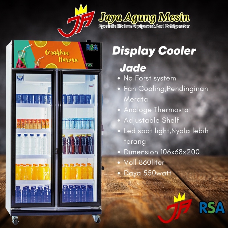 Jual JADE RSA Showcase / Showcase Minuman Pendingin RSA JADE | Shopee ...